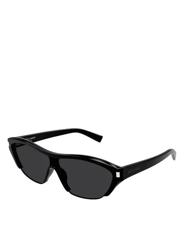 Saint Laurent Mask Sunglasses, 99mm - Black