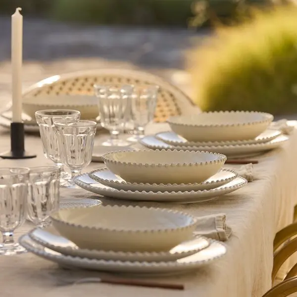 COSTA NOVA White Pearl Dinner Plate