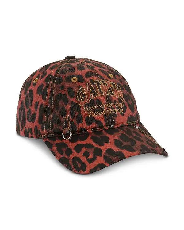 GANNI Leo Cap - Racing Red