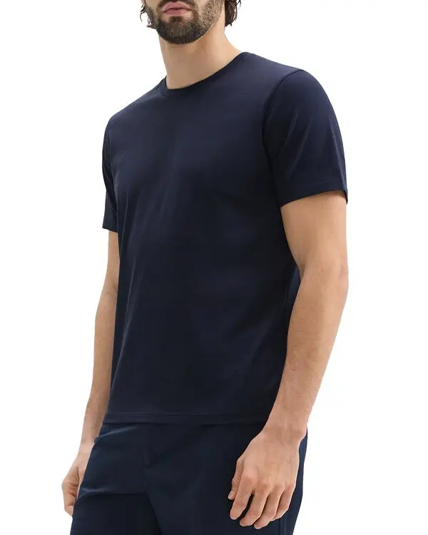 Theory Precise Tee In Cotton Jersey - Eclipse