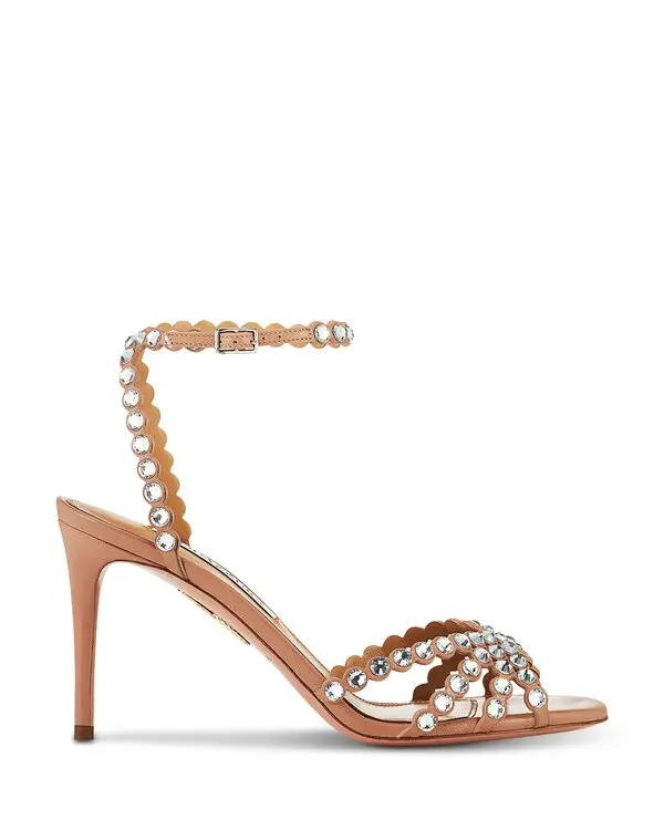 AQUAZZURA Tequila 85 Sandals - Powder Pink