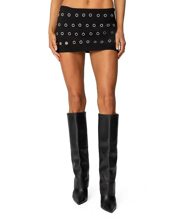 EDIKTED Arlette Grommet Mini Skort