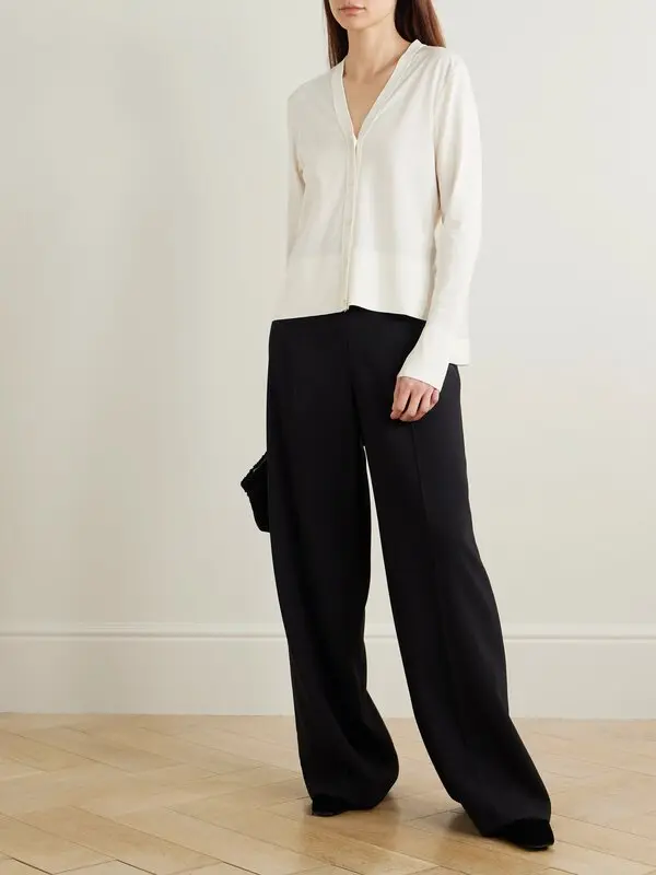 JOSEPH Cotton And Silk-blend Cardigan