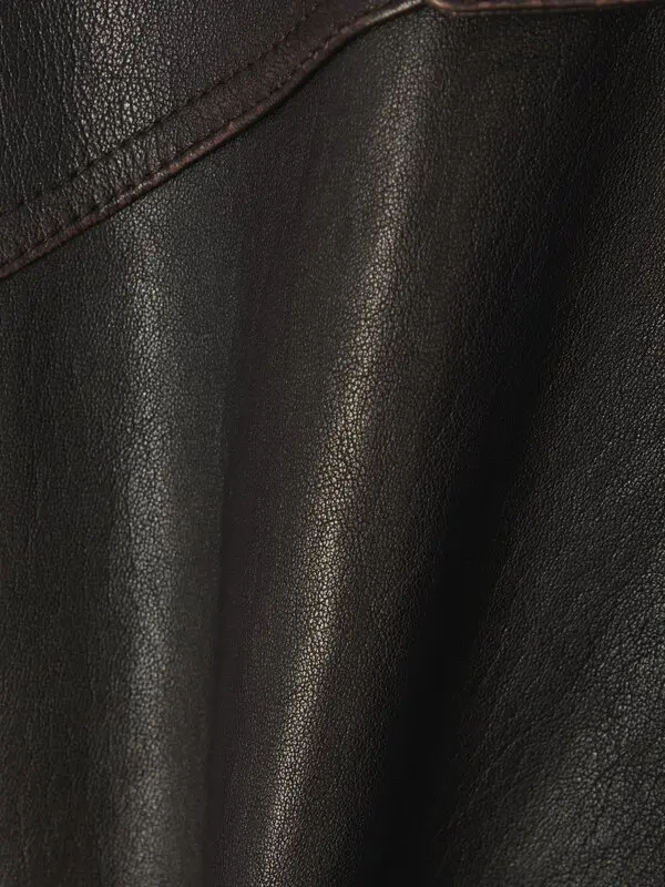 Saint Laurent Aviator Leather Jacket