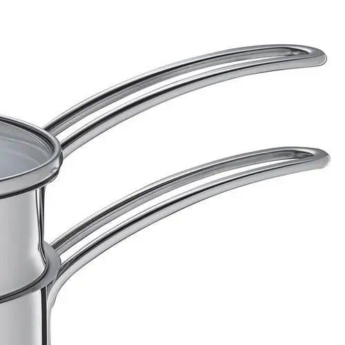 KUCHENPROFI Mini Double Boiler Set W/ Glass Lid, 1.6 Qt