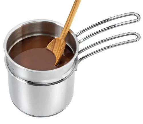 KUCHENPROFI Mini Double Boiler Set W/ Glass Lid, 1.6 Qt