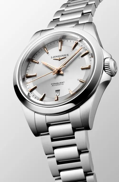 LONGINES Conquest Automatic Bracelet Watch - Silver