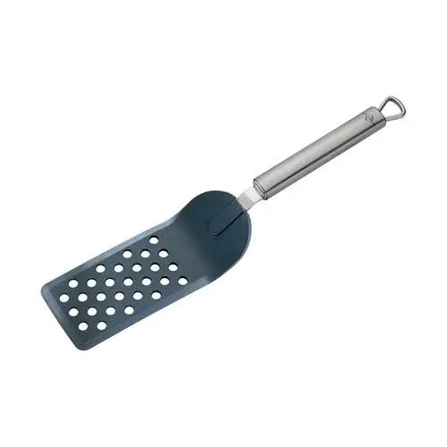 KUCHENPROFI Parma Nylon Perforated Slim Turner, 18/10 Stainless Steel - Black