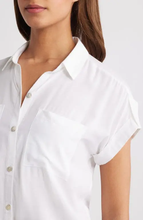BEACHLUNCHLOUNGE Delta Short Sleeve Button-up Shirt