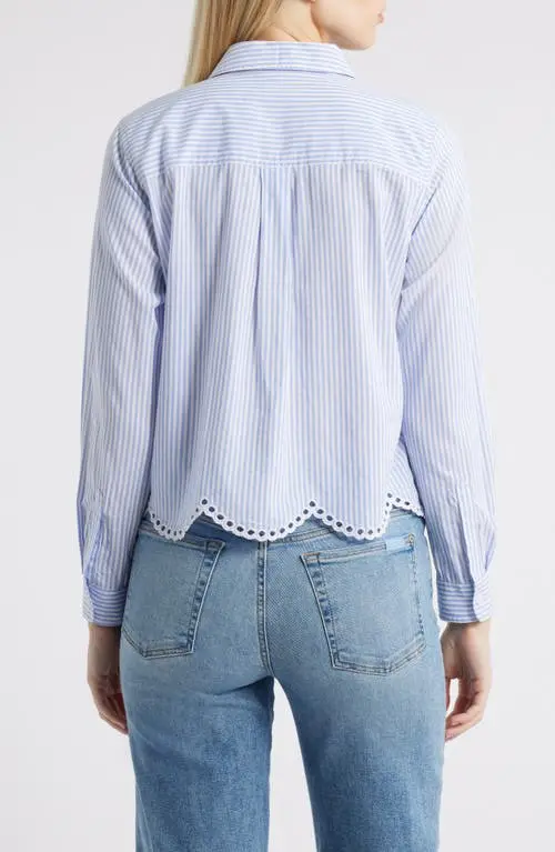 BEACHLUNCHLOUNGE Jullian Embroidered Eyelet Shirt