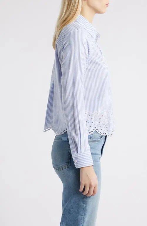 BEACHLUNCHLOUNGE Jullian Embroidered Eyelet Shirt