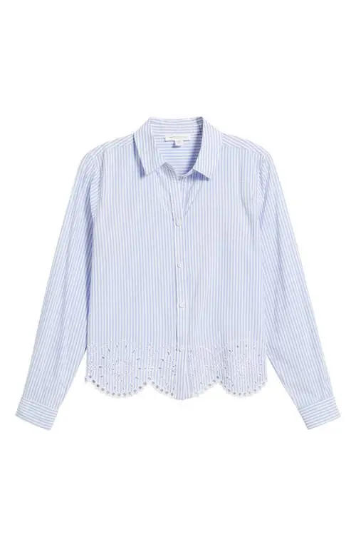 BEACHLUNCHLOUNGE Jullian Embroidered Eyelet Shirt