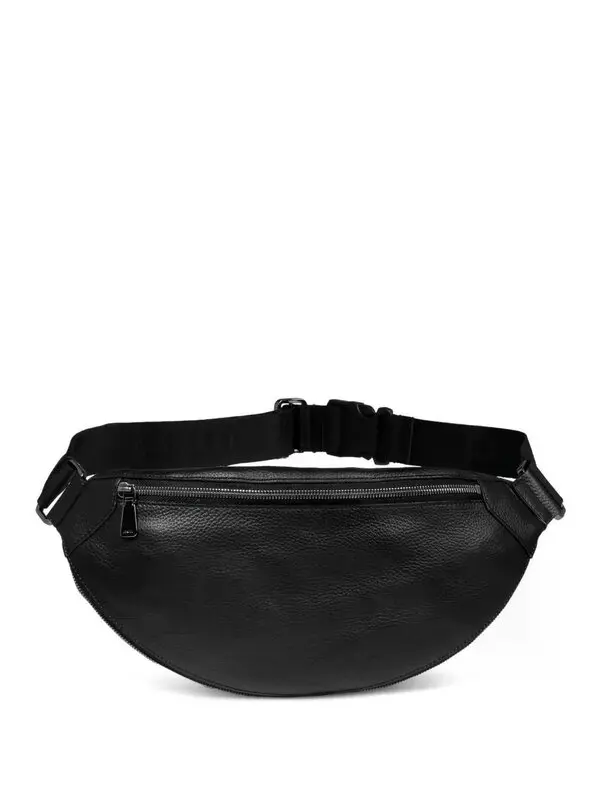 LANCEL Leather Belt Bag - Black