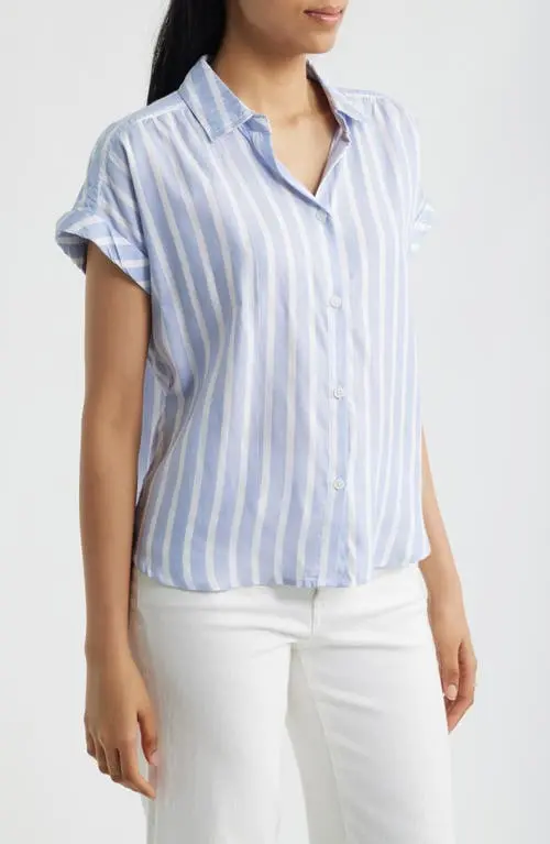 BEACHLUNCHLOUNGE Darby Short Sleeve Shirt - Prisma Blue