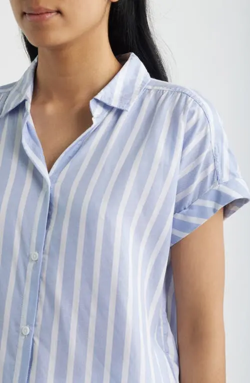 BEACHLUNCHLOUNGE Darby Short Sleeve Shirt - Prisma Blue