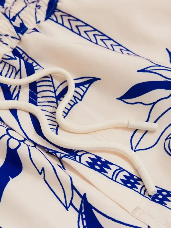 REISS Ganetti Palm Print Swim Shorts