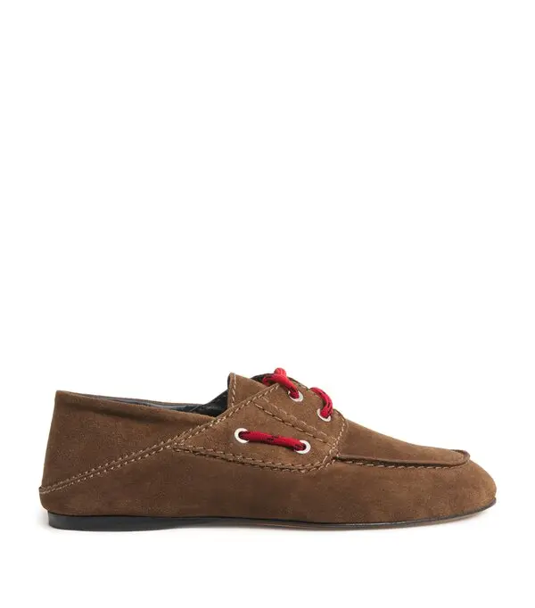 Sandro Suede Loafers - Brown