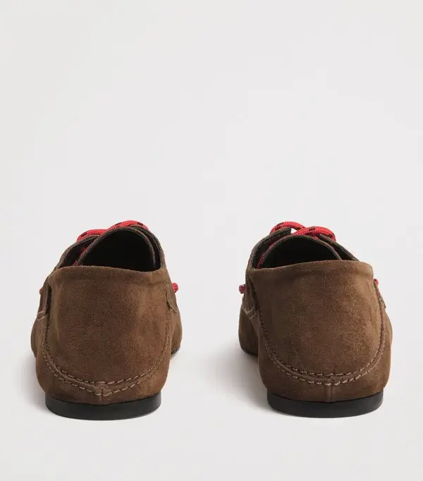 Sandro Suede Loafers - Brown