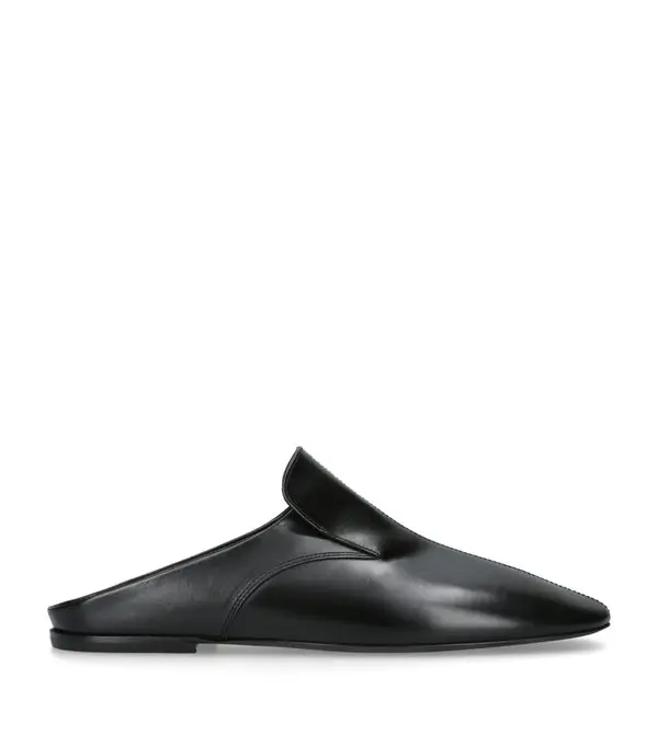 Dries Van Noten Leather Square-toe Mules