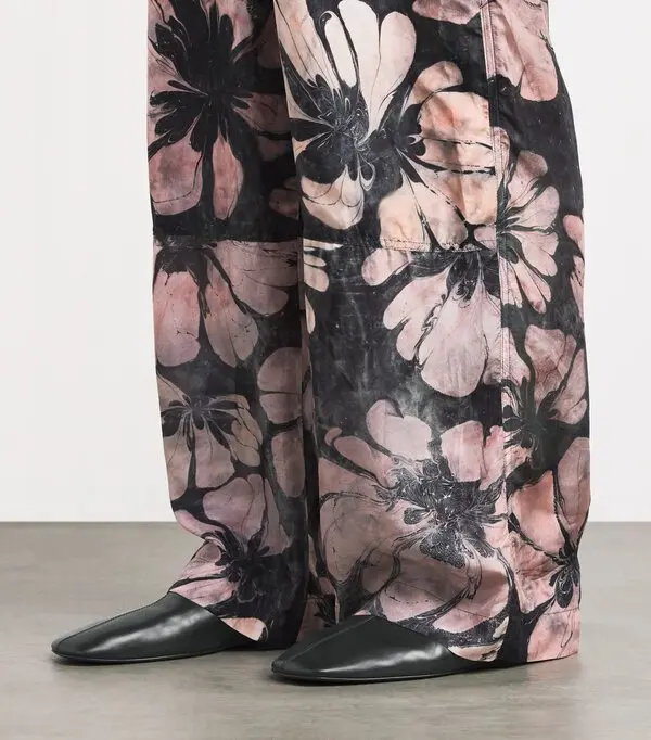 Dries Van Noten Leather Square-toe Mules