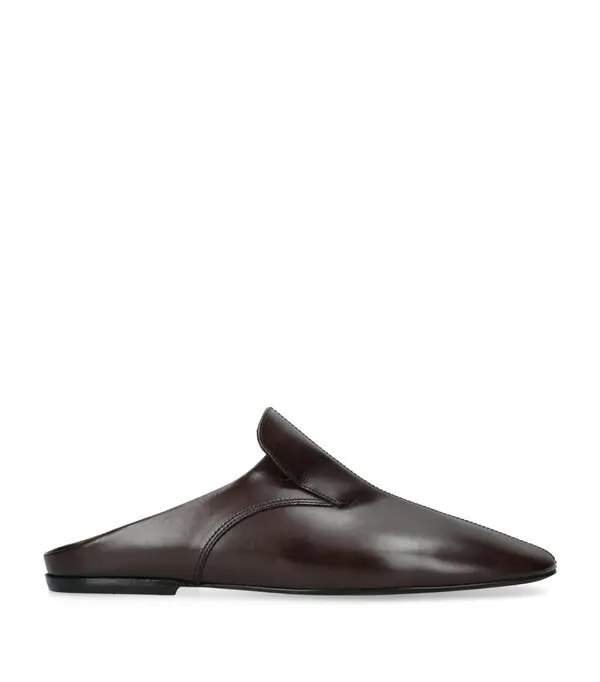 Dries Van Noten Leather Square-toe Mules
