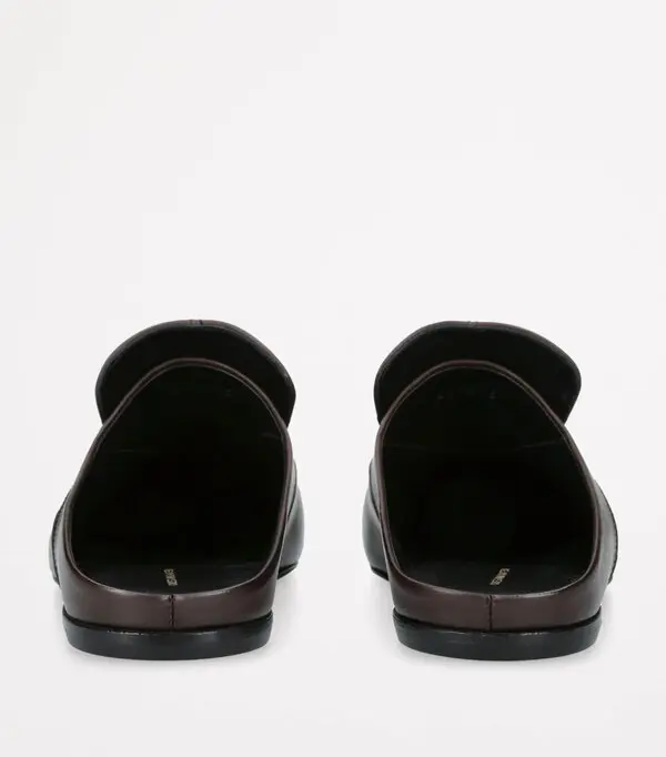 Dries Van Noten Leather Square-toe Mules