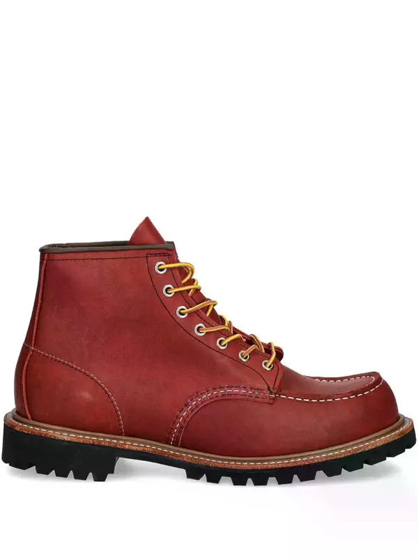 Red Wing Leather Ankle Boots - Red