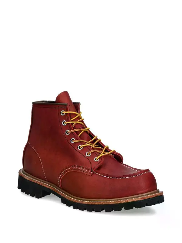 Red Wing Leather Ankle Boots - Red