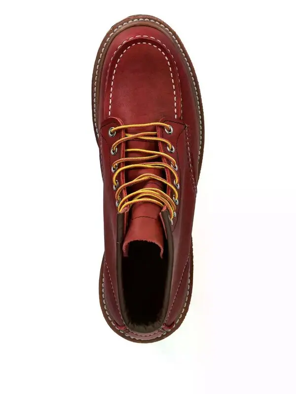 Red Wing Leather Ankle Boots - Red