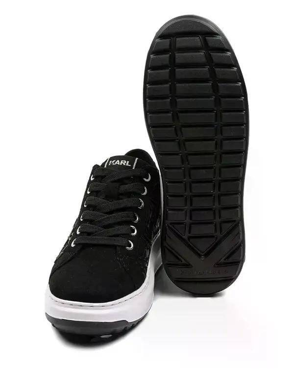 Karl Lagerfeld Logo Suede Sneakers