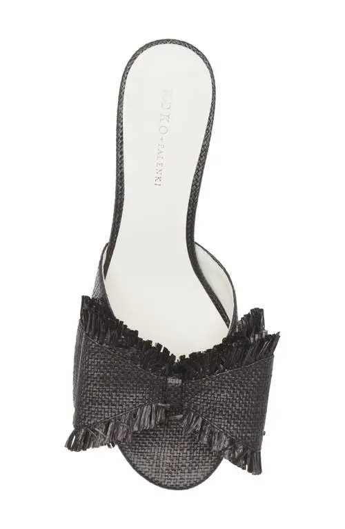 KOKO + PALENKI Kyra Raffia Slide Sandal