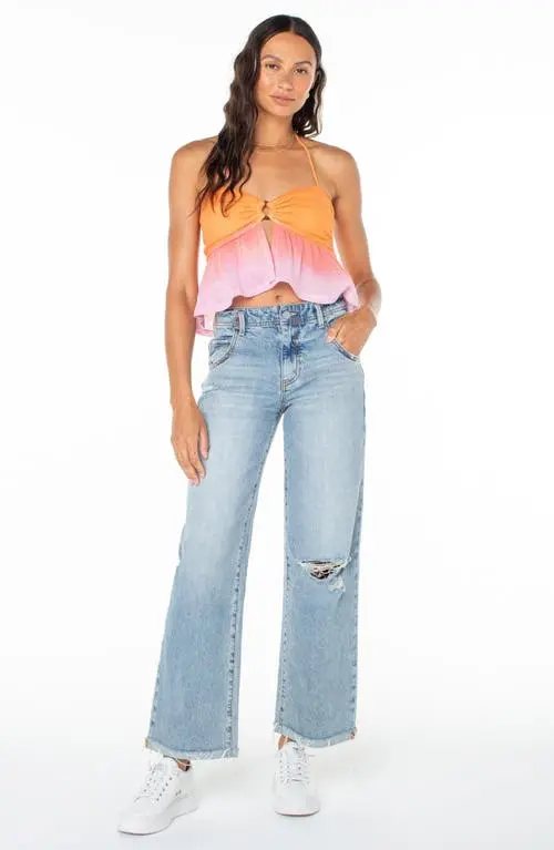 Roxy Magic Hour Ombré Halter Top - Sugar Coral Solid
