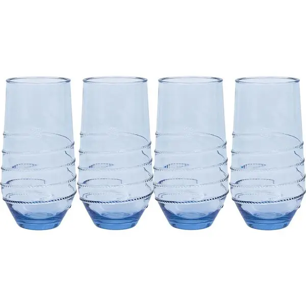JULISKA Amalia Set Of 4 Acrylic Tumblers - Ocean