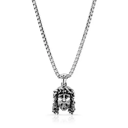 ROOM101 Jesus Sterling Pendant Necklace - Silver