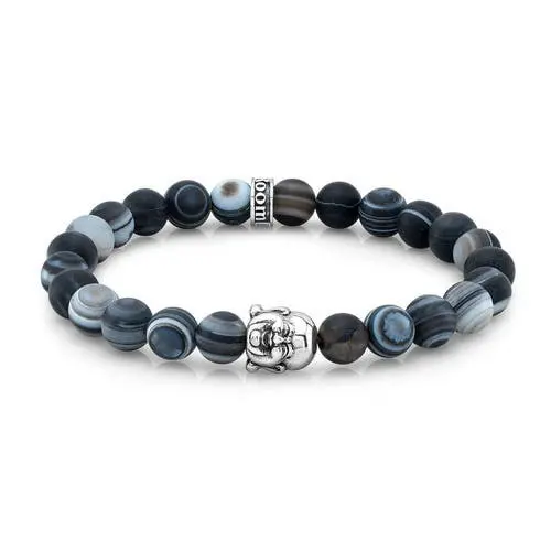 ROOM101 Buddha Bead Bracelet - Grey