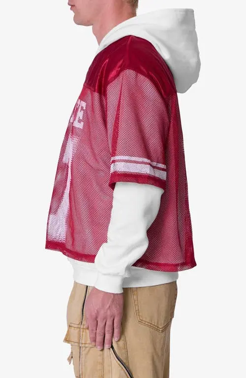 Mnml Layered Jersey Hoodie