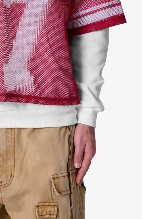 Mnml Layered Jersey Hoodie