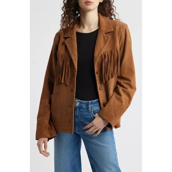 Paige Maronti Fringed Suede Jacket