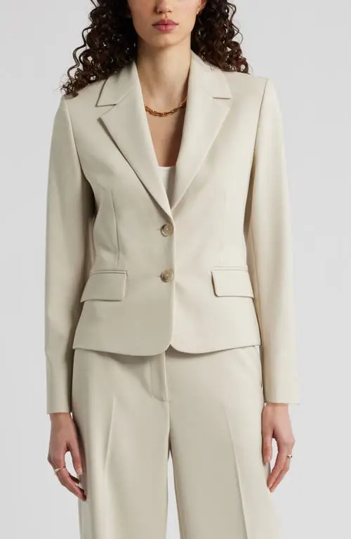 Nordstrom The Hanna Slim Fit Blazer - Beige Oatmeal