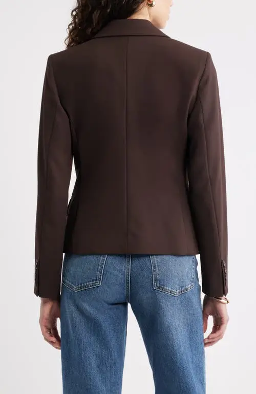 Nordstrom The Hanna Slim Fit Blazer - Brown Mole