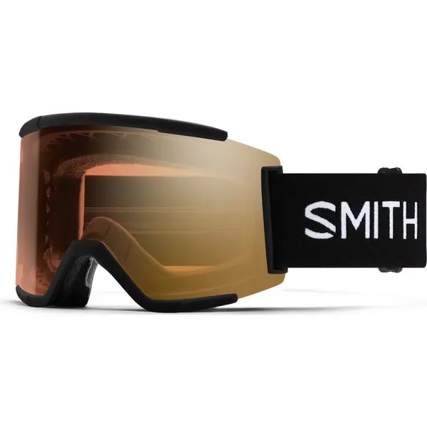 SMITH Squad Xl Low Bridge Snow Goggles - Black / Photochromic Gold