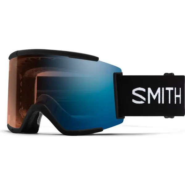 SMITH Squad Xl Low Bridge Snow Goggles - Black/photochromic Blue