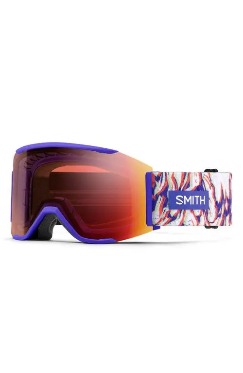 SMITH Squad Mag™ Snow Goggles - Ultraviolet Peaking/red
