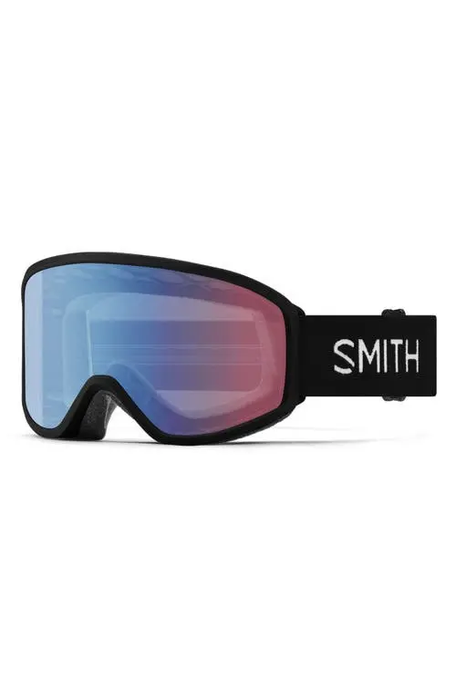 SMITH Reason Cylindrical Carbonic-x Over The Glasses Snow Goggles - Black / Blue Sensor Mirror