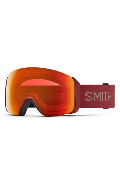 SMITH 4d Mag™ Xl Low Bridge Fit Chromapop™ Snow Goggles - Ironwood/chromapop Red