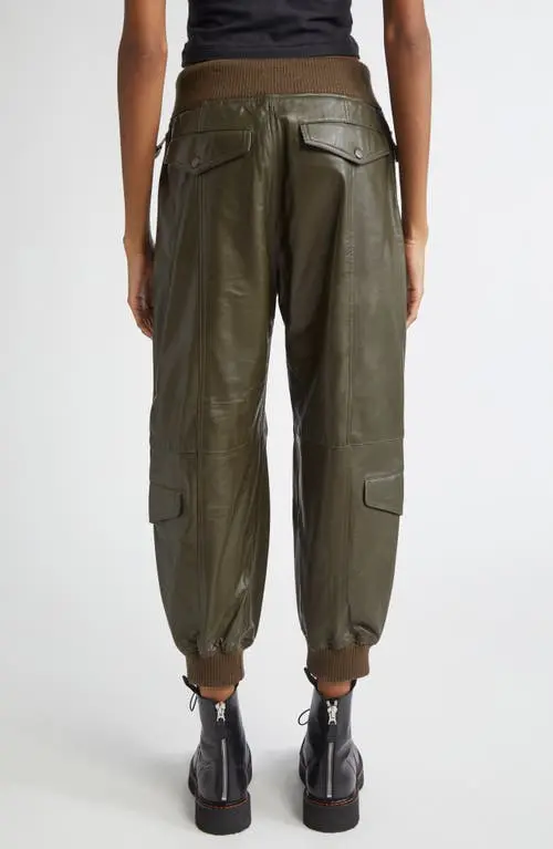 R13 Multipocket Leather Balloon Pants