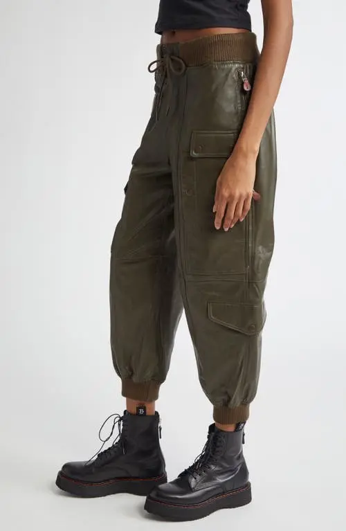 R13 Multipocket Leather Balloon Pants