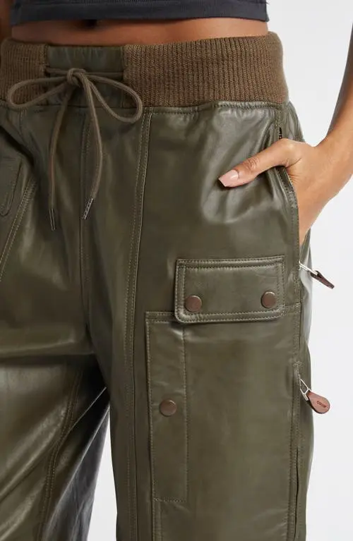R13 Multipocket Leather Balloon Pants
