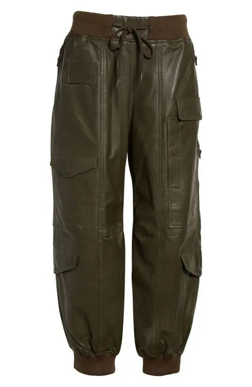 R13 Multipocket Leather Balloon Pants