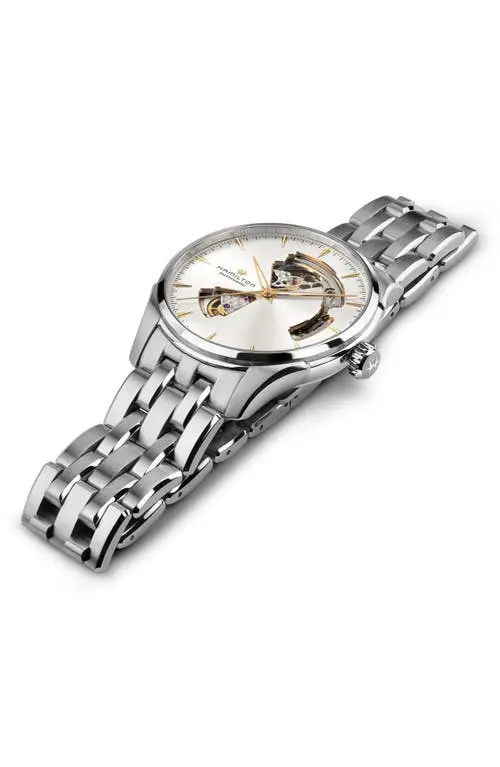 Hamilton Jazzmaster Open Heart Automatic Bracelet Watch - Silver